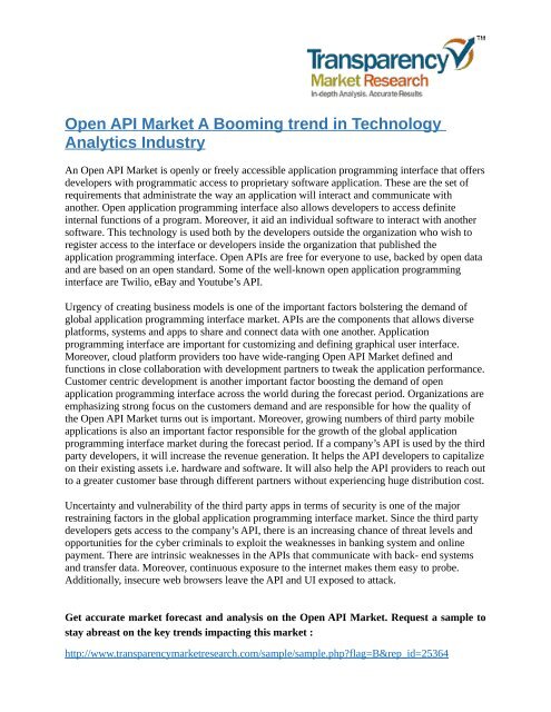 Open API Market