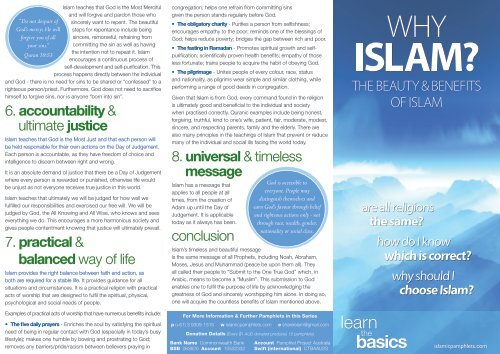 Brochure - Why Islam