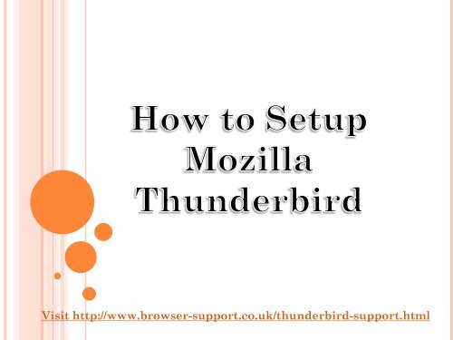 How to Set up Mozilla Thunderbird (Toll Free 1800-358-0071)