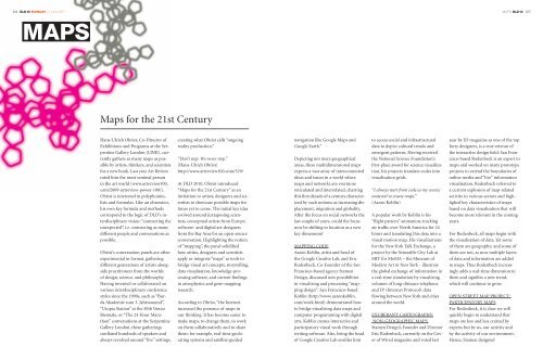 Maps for the 21st Century - DLD Conference