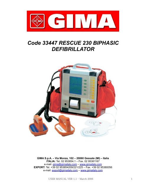 Gima Defibrilator