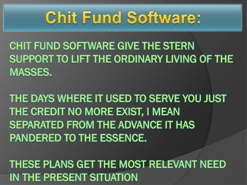 Chit Fund Activities, Chit Funds Understanding, Chit Fund Software ...