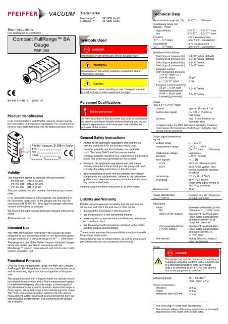 Compact FullRange™ BA Gauge - Pascal Technologies, Inc.