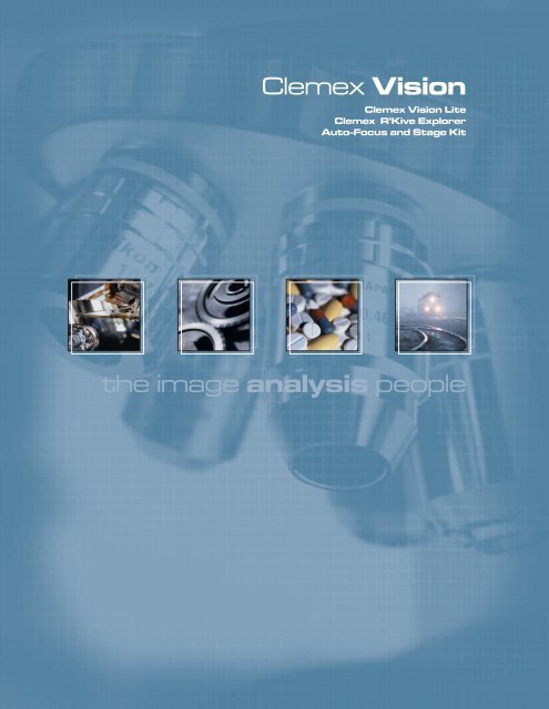 the image analysis people Clemex Vision