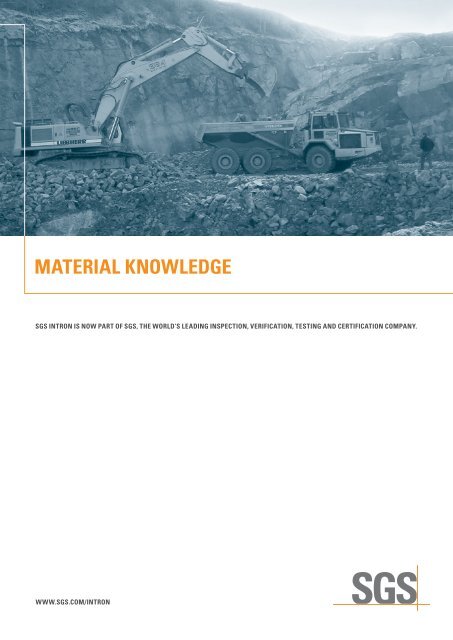 SGS INTRON Building Materials Services