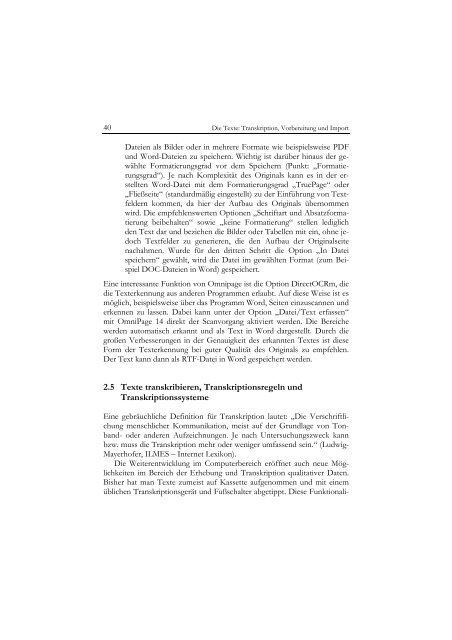 2.5 Texte transkribieren, Transkriptionsregeln - Audiotranskription.de