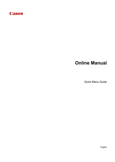 Canon PIXMA iX6520 - Guide for Quick Menu (Windows)