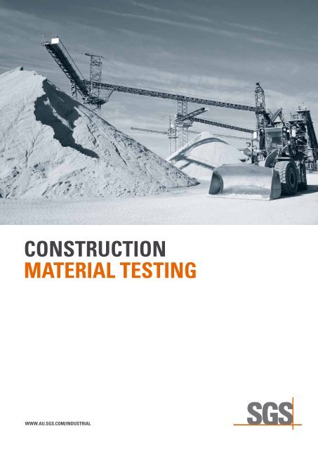 Construction Material Testing - SGS