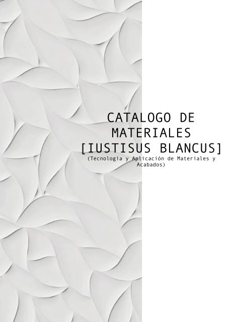 CATALOGO MATERIALES PDF