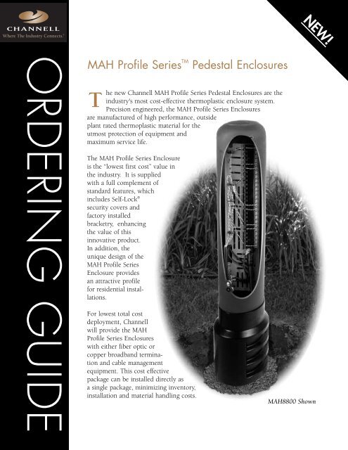 MAH Profile Series Pedestal Enclosures - Channell Commercial ...