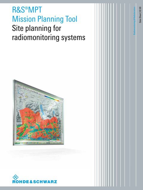 R&S ® MPT Mission Planning Tool - Data sheet - Rohde & Schwarz