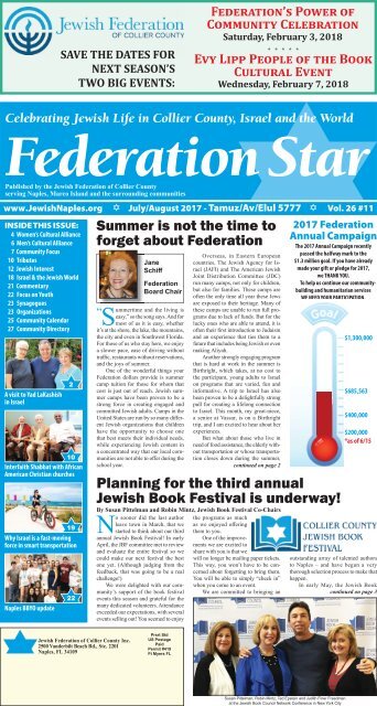 Federation Star - July-August 2017