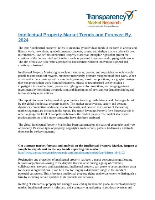 Intellectual Property Market