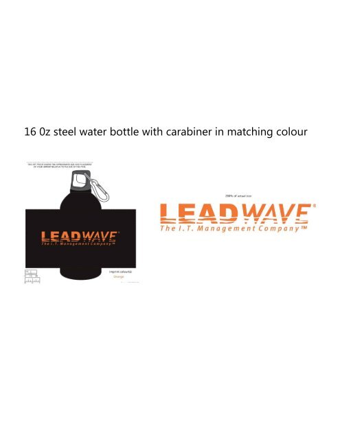 Water Bottle - Leadwave Proof