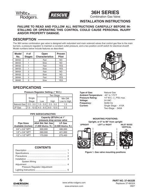 36H SERIES - Emerson Climate Technologies