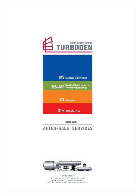 PDF brochure of After-Sale Services - Turboden
