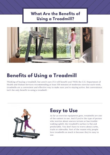 What Are the Benefits of Using a Treadmill?