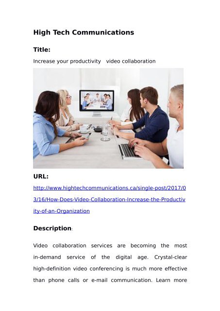 High Tech Communications