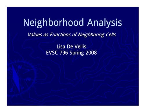 Neighborhood Analysis