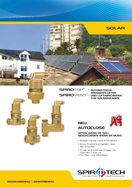 AUTOCLOSE - Spirotech
