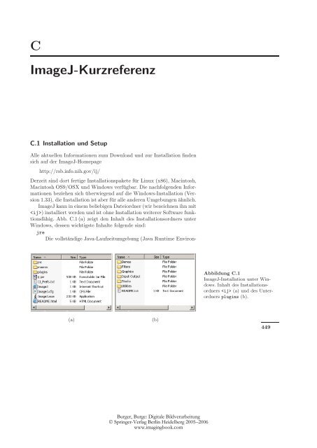 C ImageJ-Kurzreferenz - Image Processing in Java.