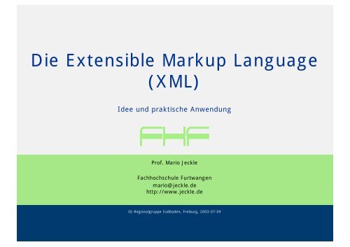 Simple API for XML - Mario Jeckle