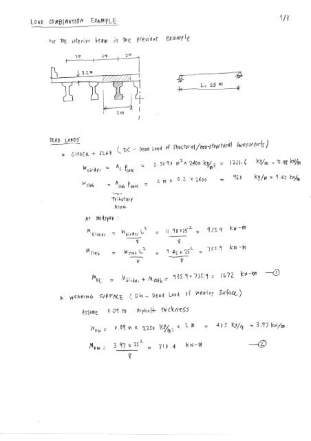Load Combination Example