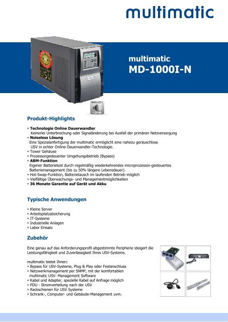 MD-1000I-N - multimatic
