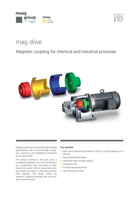 Magnetic coupling - Maag