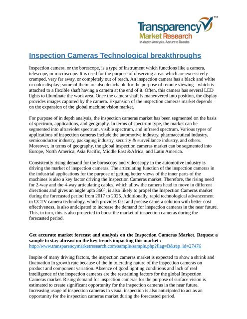 inspection cameras market