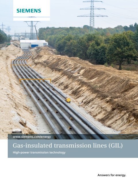 Gas-insulated transmission lines (GIL) - Siemens