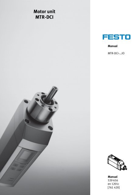 Motor unit MTR-DCI - Festo