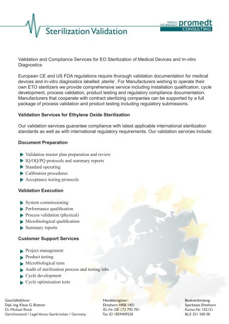 Sterilization Validation