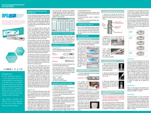 Package Insert – instructions for use - Rapid Pathogen Screening