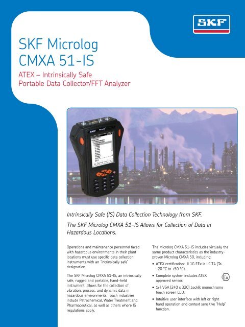 SKF Microlog CMXA 51-IS - M. TRADE - SKF Industrijska Diagnostika