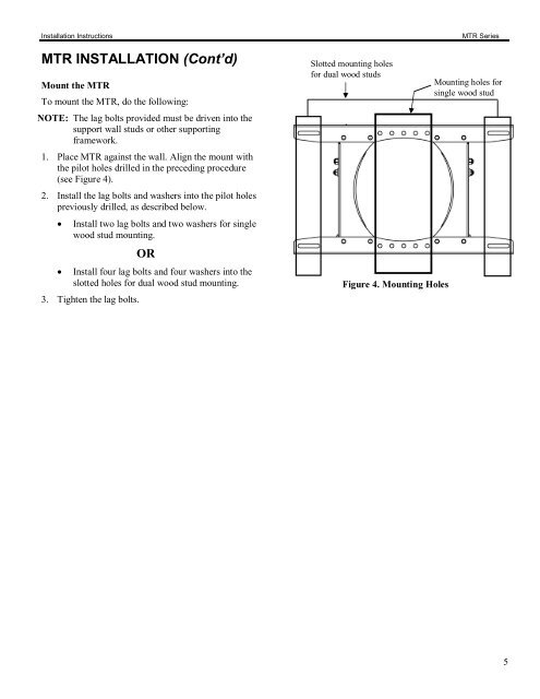 Installation Instructions