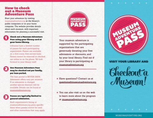 Museum Pass Brochure