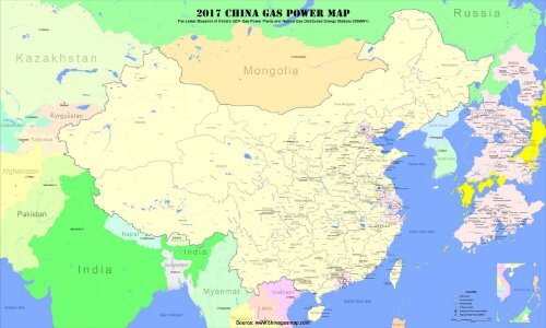 2017 China Gas Power Map Basic Edition