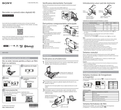 Sony RM-LVR3 - RM-LVR3 Manuel logiciel Roumain