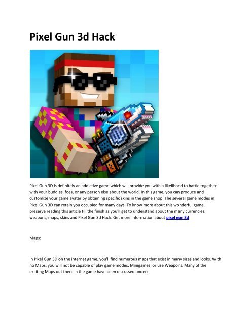 9 pixel gun 3d coin guide