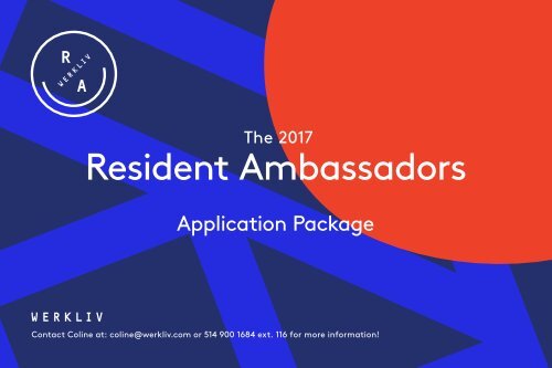 2017 Resident Ambassador Package