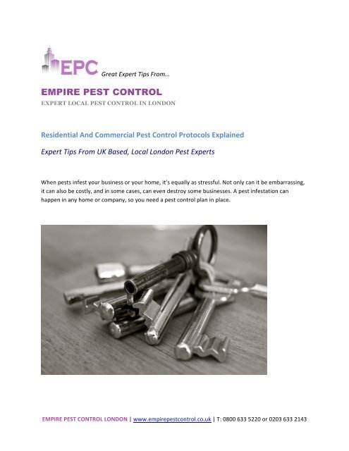 Residential And Commercial Pest Control Protocols Explained