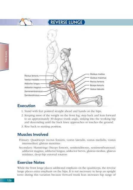 1 2 3 4 Reverse Lunge E57