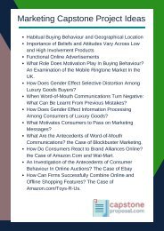 Electrical Engineering Capstone Project Ideas