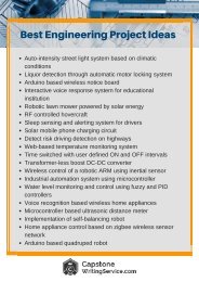 Electrical Engineering Capstone Project Ideas