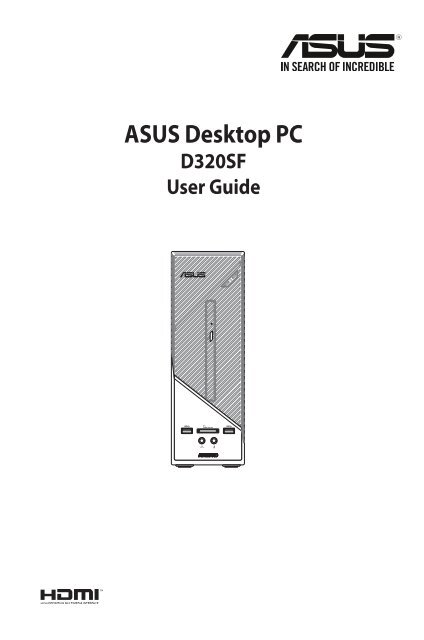 ASUS Desktop PC D320SF User Guide