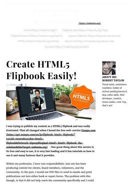 HTML5 Flipbook creator - Flip effect for Free_ (Solved)