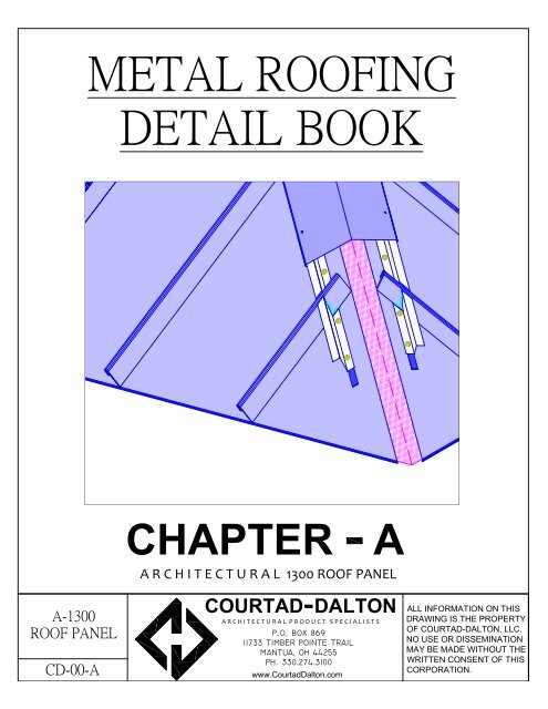 Metal Roofing Detail Book (Sam) A-1300