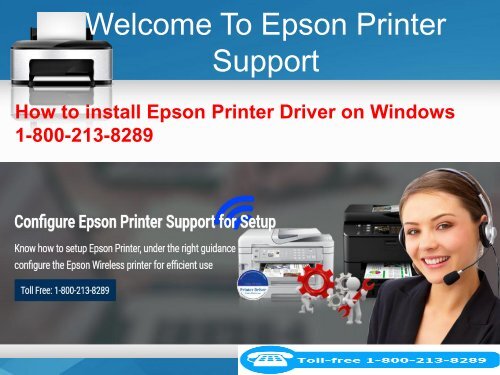 How to install Epson Printer Driver on Windows 1-800-213-8289