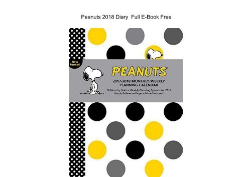 Peanuts 2018 Diary Full